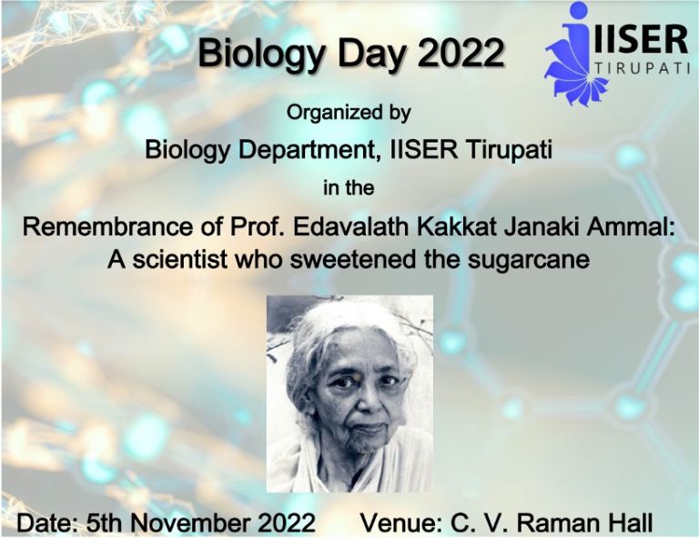 Biology Day 2022 | IISER Tirupati